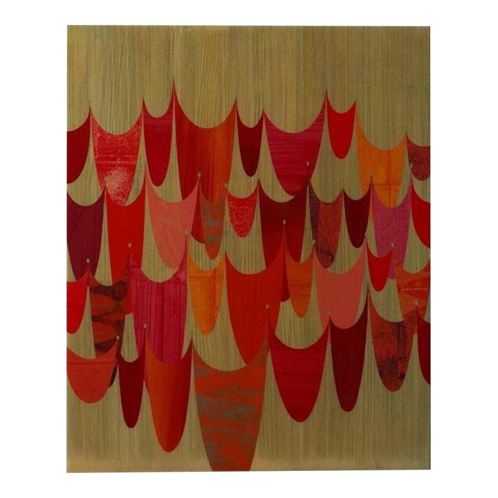 Mixed-Media and Resin Collage by Rex Ray | Chairish
