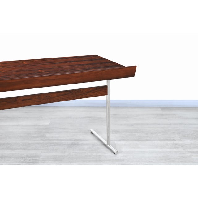 1940s Mid-Century German Rosewood "Omega" Desk by Hans Eichenberg ...