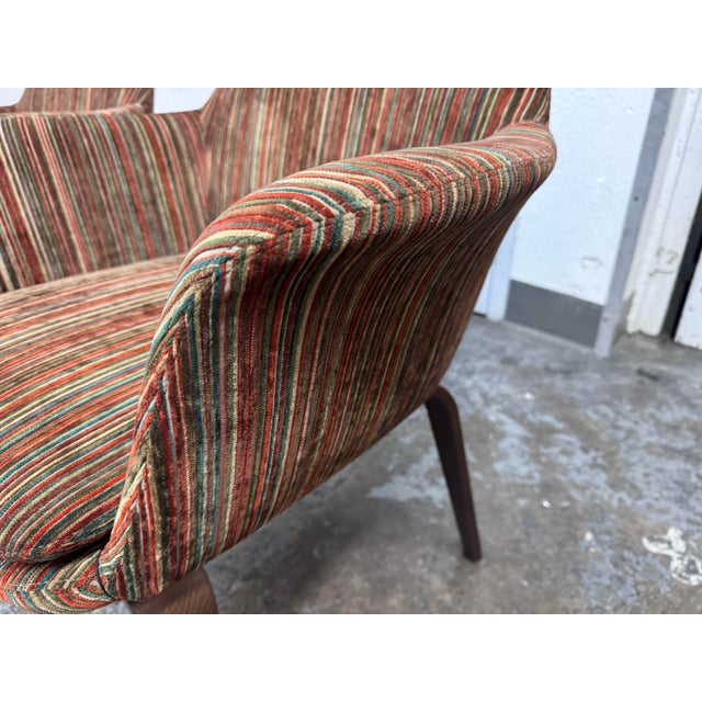 Minotti York Missoni Fabric Arm Chairs, a Pair | Chairish