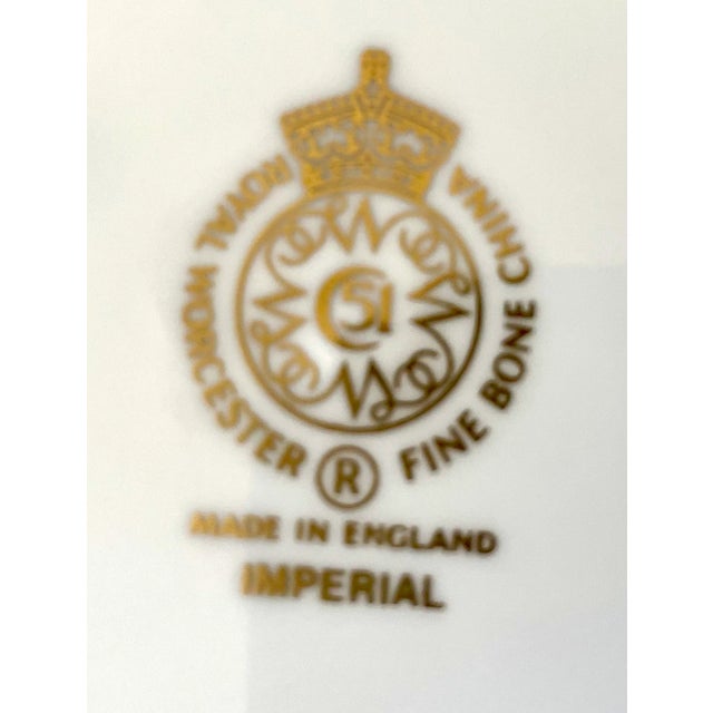 Vintage Royal Worcester Imperial Bone China 22 Karat Gold Cobalt Blue ...