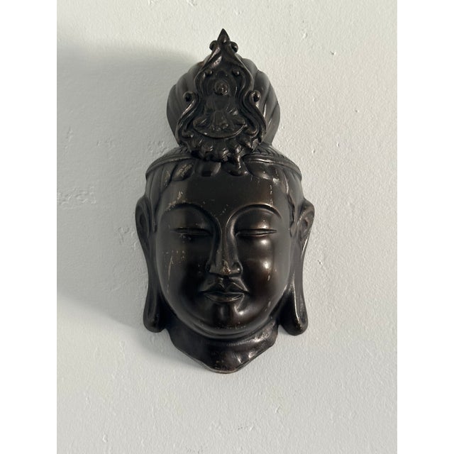 Buddha Mask Kannon Bosatsu Wall Art | Chairish