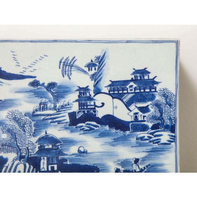 Chinese Export Blue and White Porcelain Box | Chairish