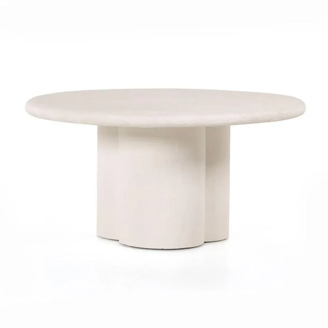 Grano Dining Table, Plaster Molded Concrete | Chairish