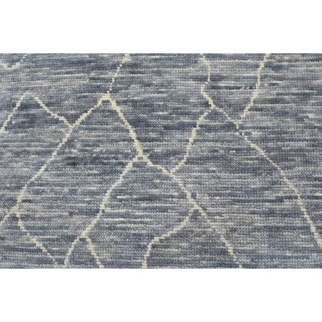Moroccan 8′ X 10′ Gray Wool Hand-Knotted Area Rug | Chairish