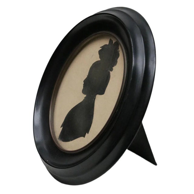 Cut Out Female Portrait, Framed | Chairish