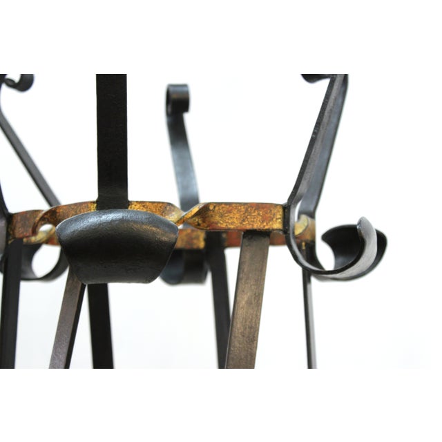 Mid-Century Wrought Iron Coat Rack | Chairish