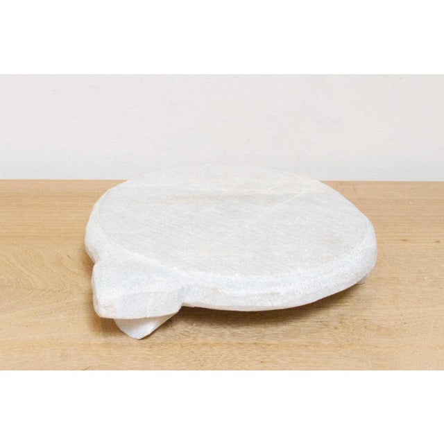 Handcarved Marble Raised Plate | Chairish