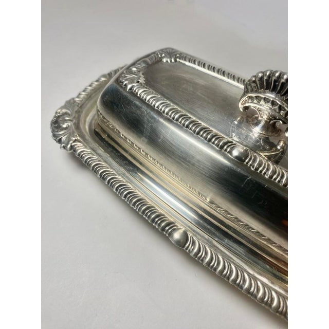 Vintage Silver Plated Butter Dish With Glass Tray | Chairish