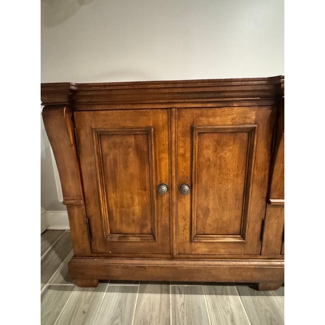 Kincaid Solid Wood Traditional Walnut Buffet / Sideboard | Chairish