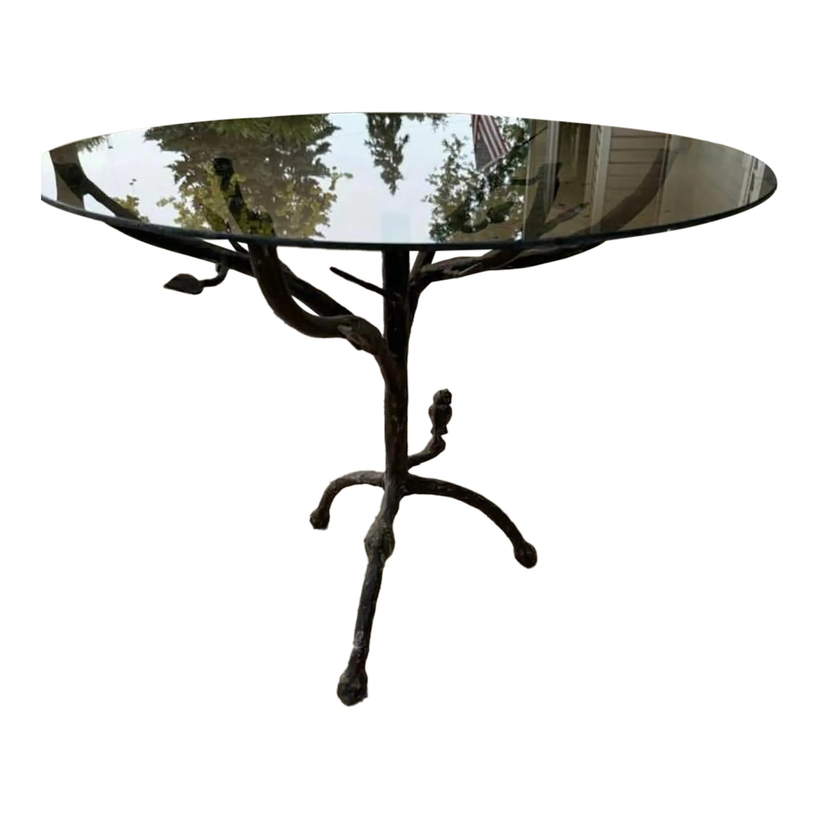 1960s Giacometti "Arbred Au Hibou" Brutalist Branch Table | Chairish