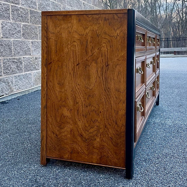 Vintage Thomasville Embassy Collection Asian Influenced Pecan & Ebony 9 ...