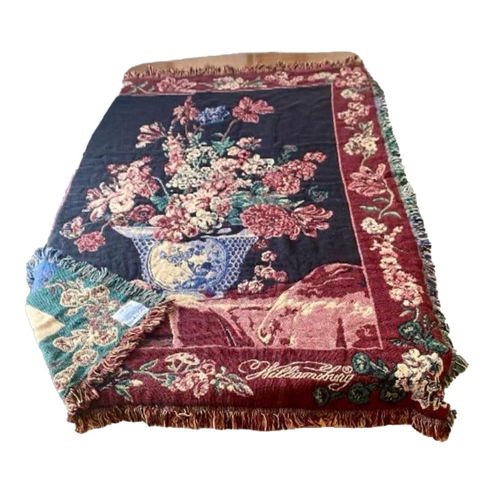 Vintage Colonial Williamsburg Goodwin Weavers Floral Bouquet Decorative ...