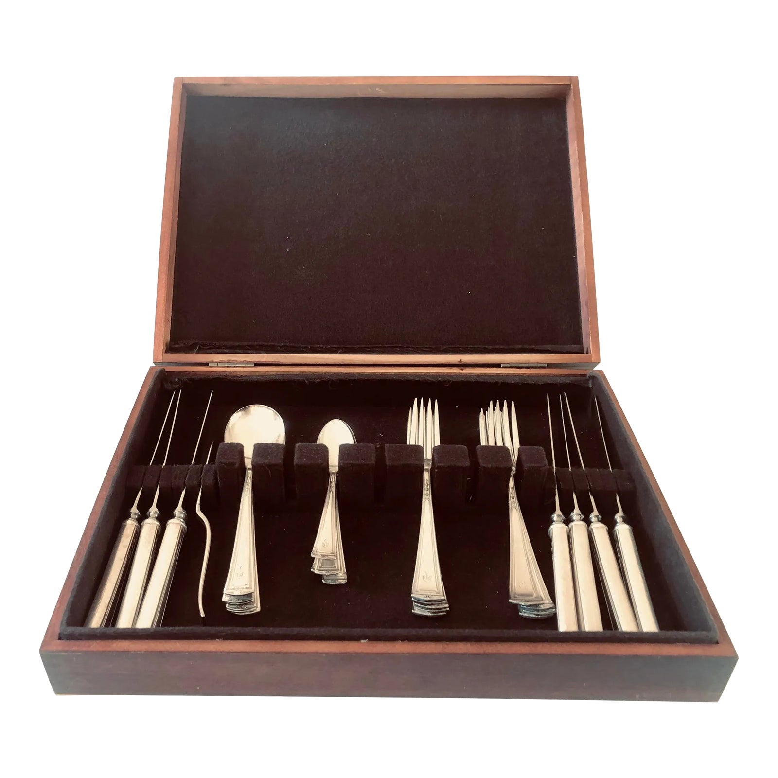 Luxor Silver Plate Alvin Flatware , Set of 24 | Chairish