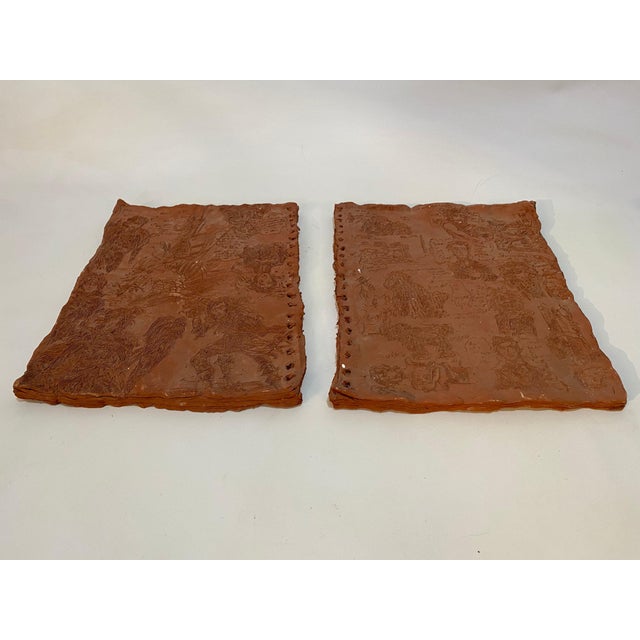 Terracotta Sketch Comic Book Panels | Chairish