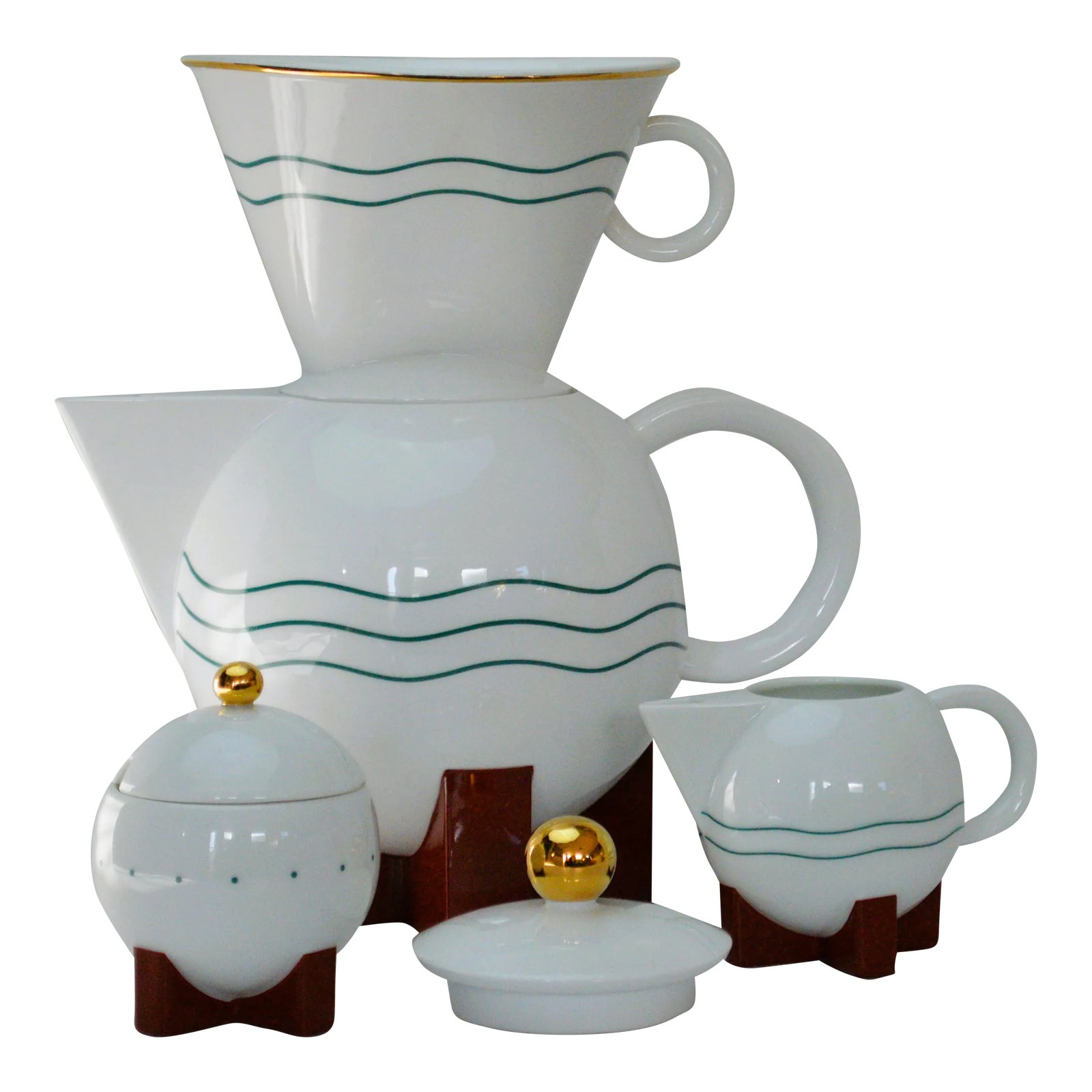 1980s Swid Powell Michael Graves Big Dripper Pour Over Coffee Pot Set ...