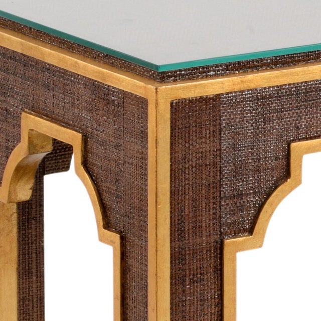 Chelsea House Yangon Side Table in Brown | Chairish