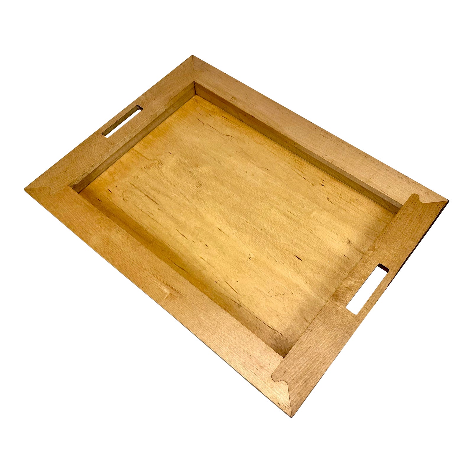 Vintage Mid Century Modern Style Pine Wood Serving Tray | Chairish