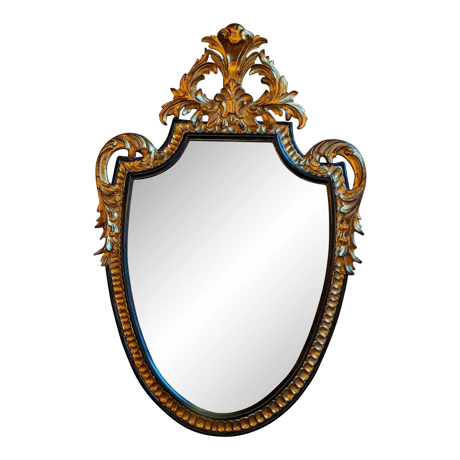 1950s Harrison & Gil Dauphine Giltwood Italian Rococo Mirror Carved ...