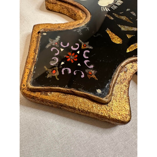 Italian Florentine Renaissance Reversed Painted Cross, Black, Red ...