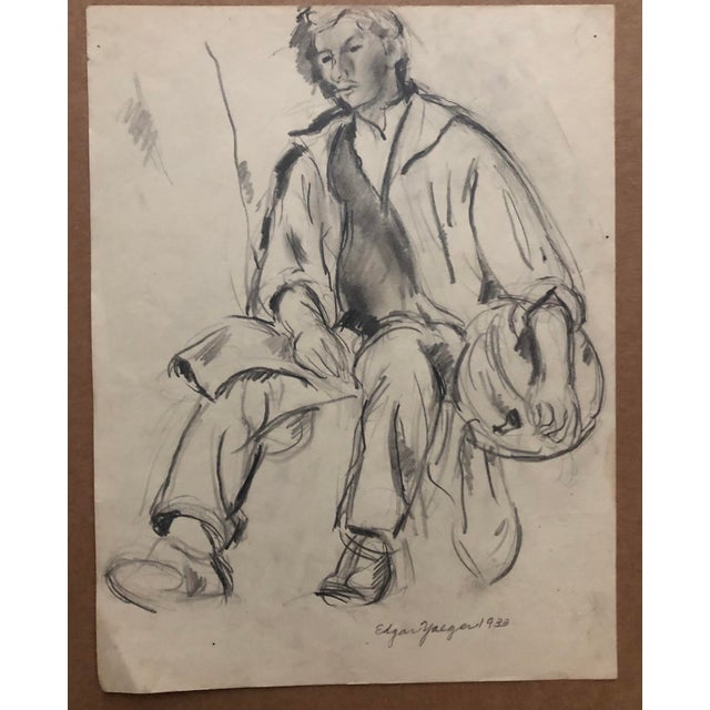 1930s Edgar Yaeger Portrait of Man | Chairish