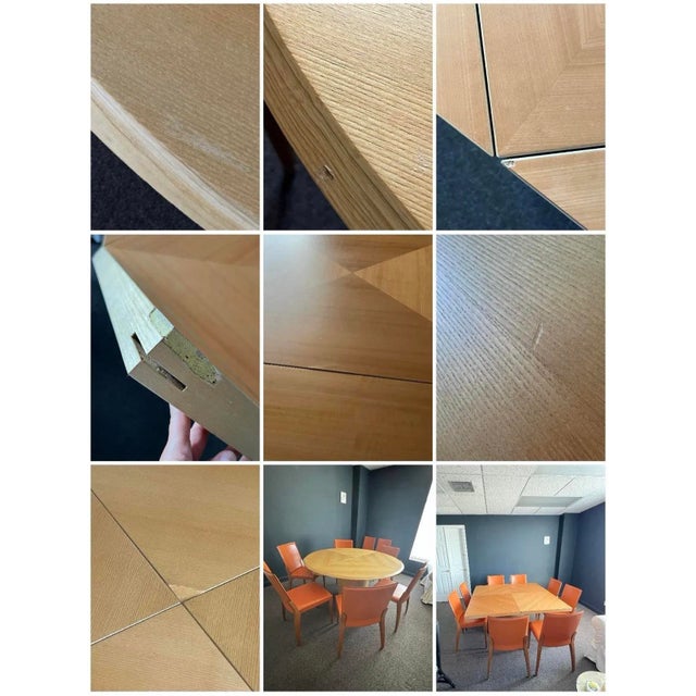 1980s Rare Erwin Nagel “Quadrondo” Multifunctional Dining Table for ...