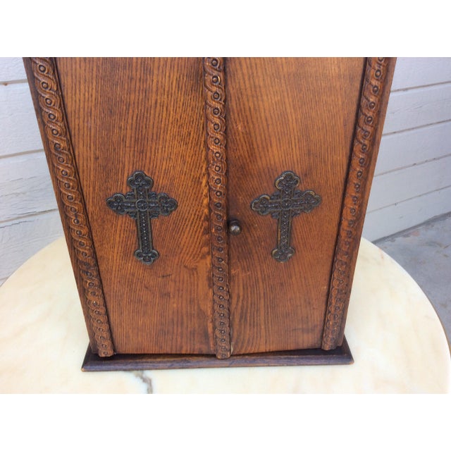 Early 20th Century Wood Viaticum Cabinet and Home Altar Box | Chairish