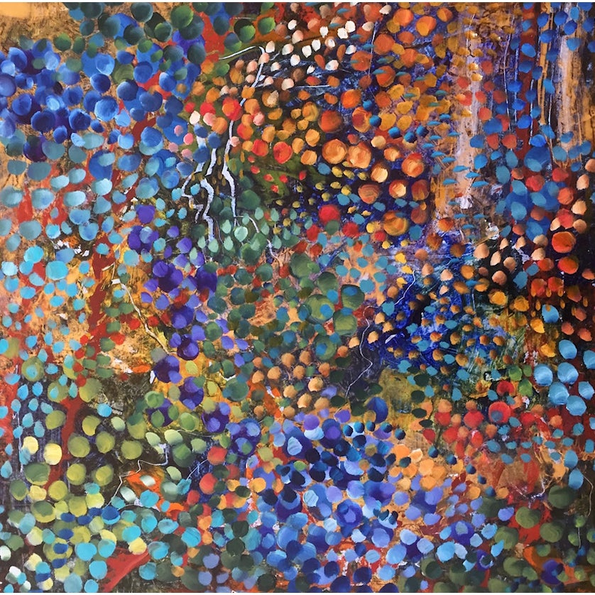 Kathleen Kane-Murrell Abstract Oil Painting "Hide and Reveal" | Chairish