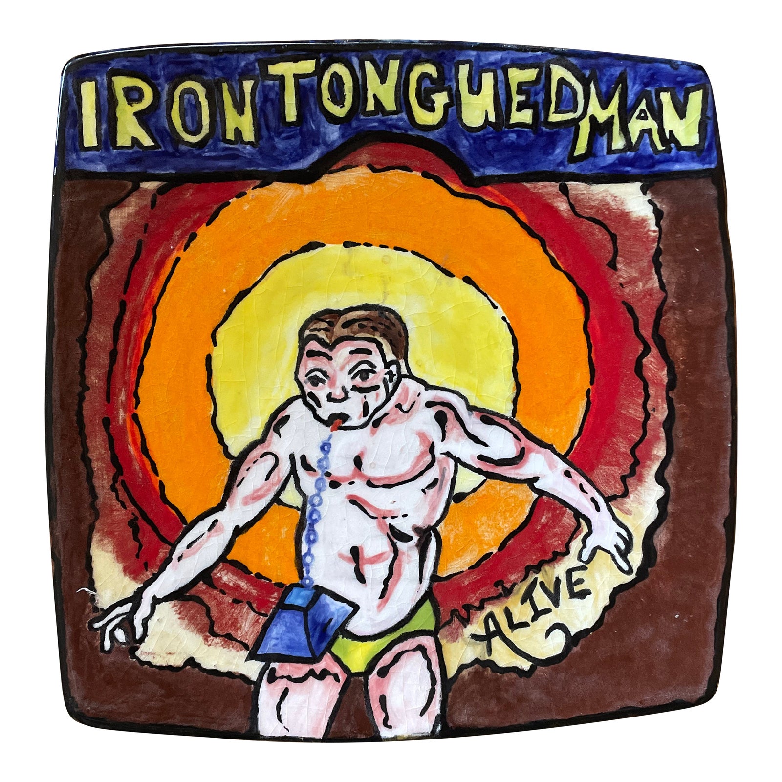 American Circus Sideshow Plate | Chairish