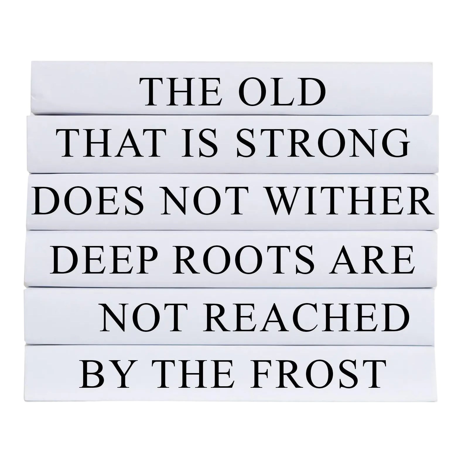 Decorative Books - Quote Book Stack - "Roots" | Chairish