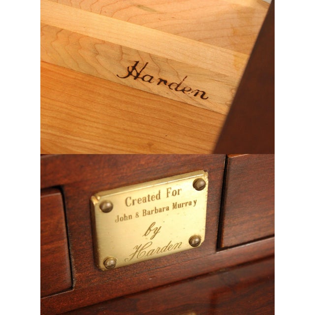 Harden Chippendale Style Blockfront Secretary Desk | Chairish