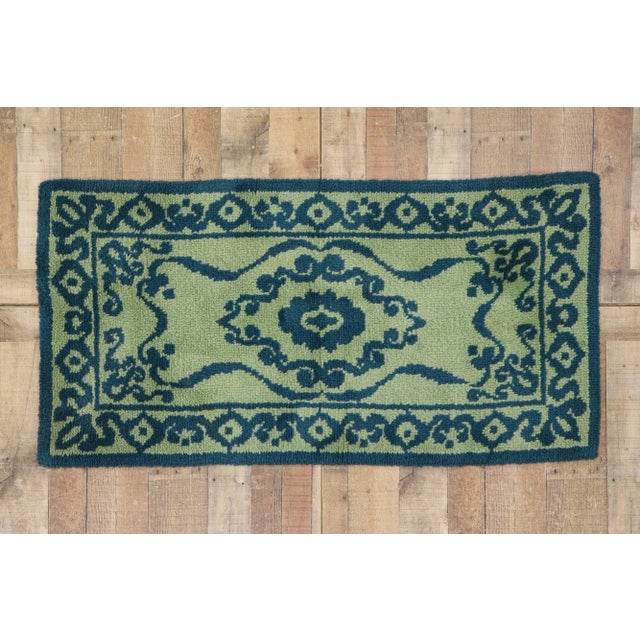Vintage Green Swedish Pile Rug, 2'6 X 4'11 | Chairish