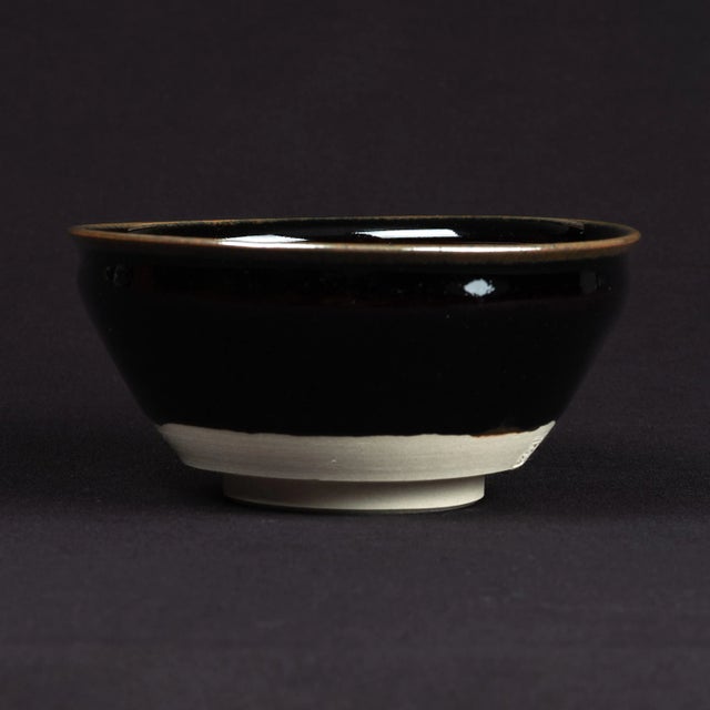 Takatori Black Tenmoku Chawan | Chairish