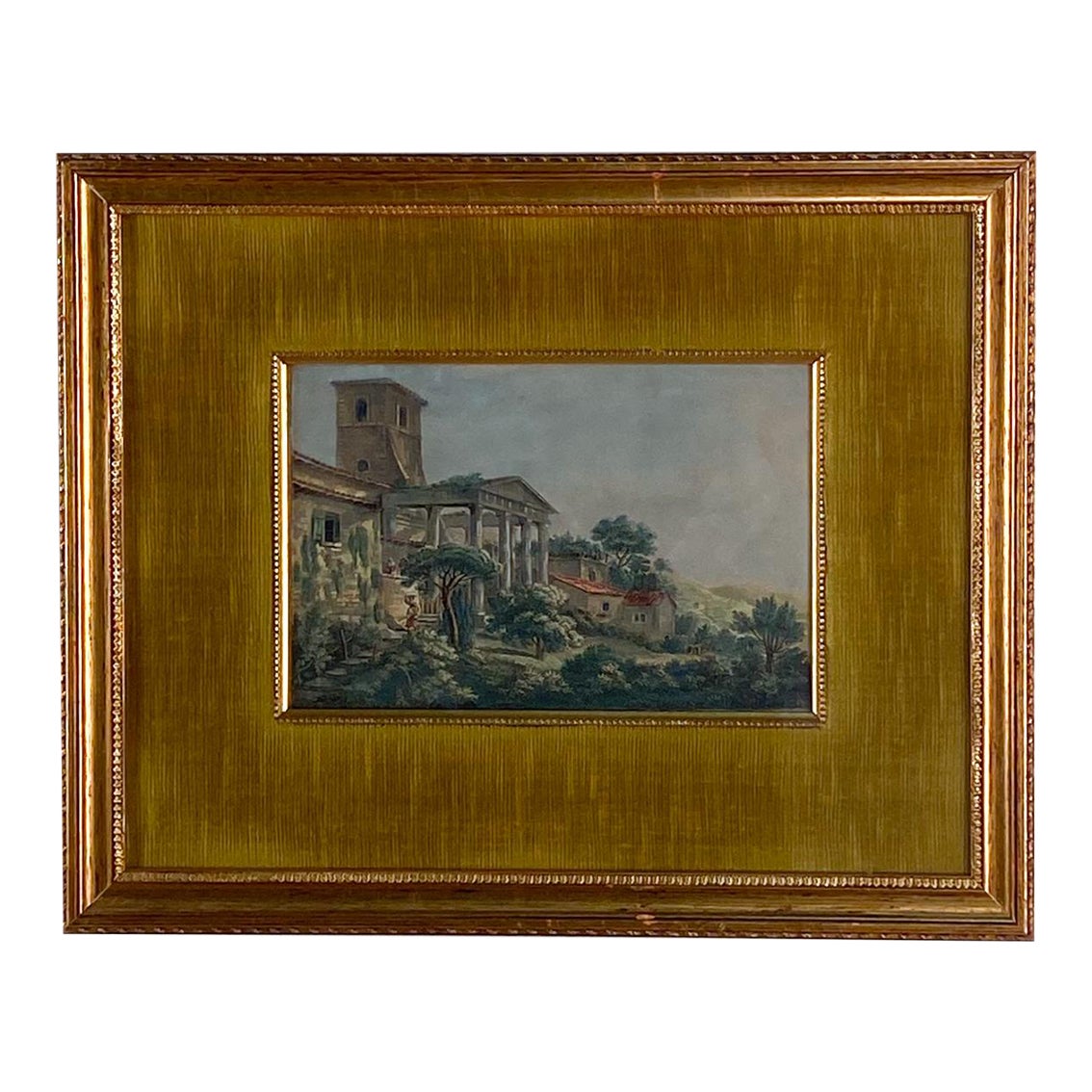 18th or 19th Century Hand-Colored Italian Engraving | Chairish