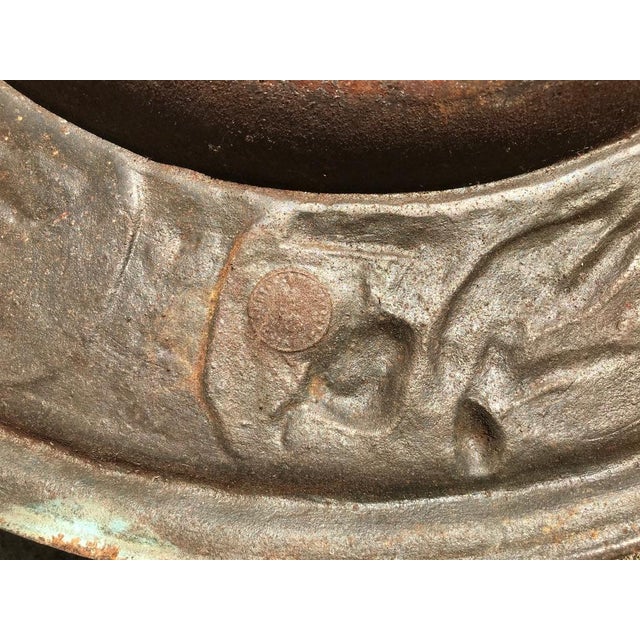 Baroque Style Cast Iron Charger with Mythological Scenes | Chairish