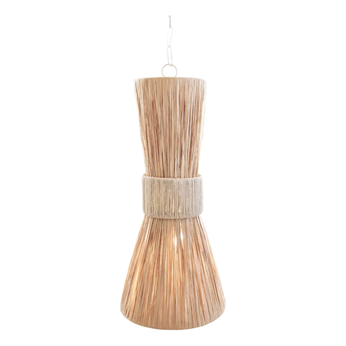 Matthew Izzo Home - Pax Rafia Pendant Light | Chairish