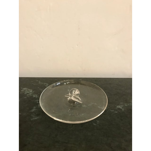 Stuben Modern Art Glass Dish Horderve/Pastry Platter | Chairish