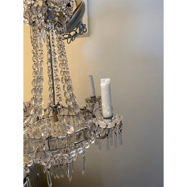 Antique Late 18th Century Swedish Crystal Chandelier | Chairish