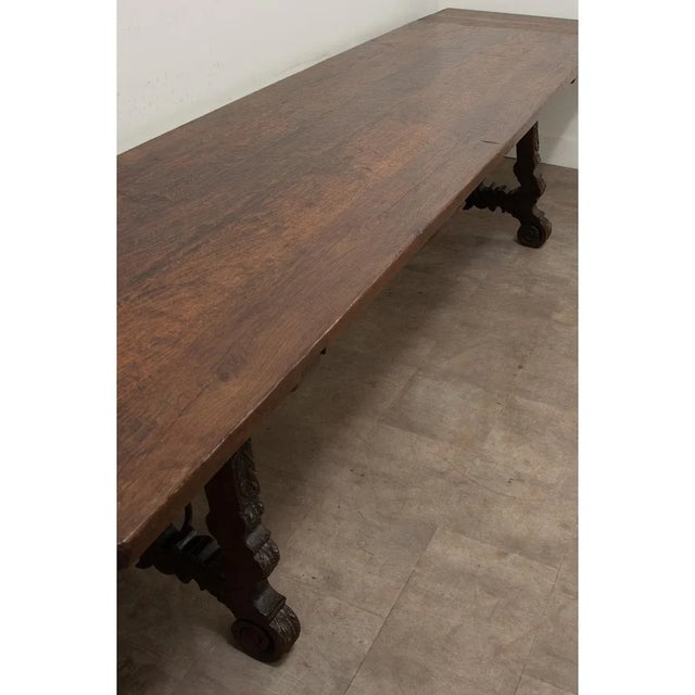 Spanish Oak Extending Dining Table | Chairish