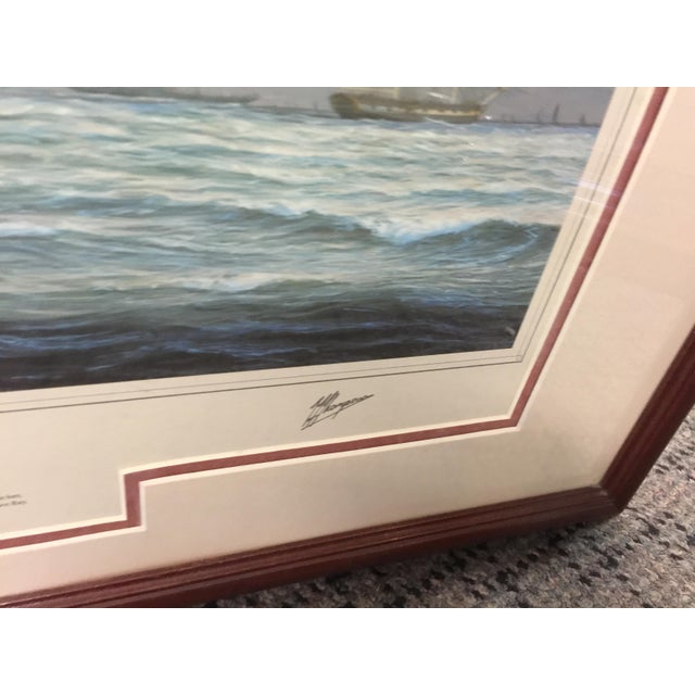 Tim Thompson America's Cup Lithograph the Schooner | Chairish