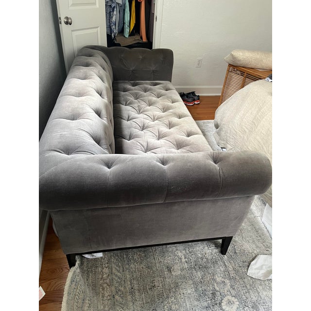 Restoration Hardware Italia Chesterfield Sofa - Burnished Bronze Metal ...