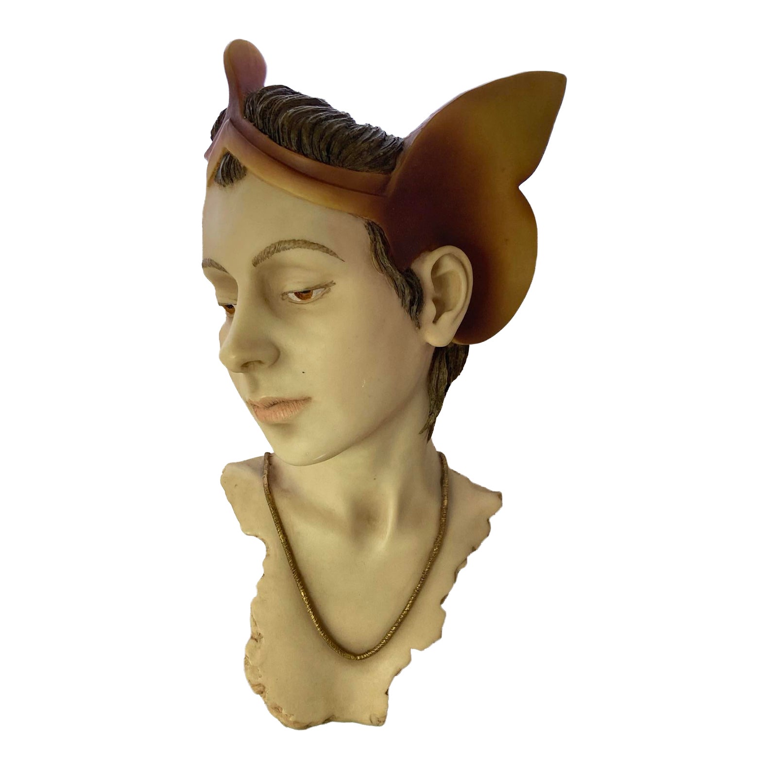 1990s Flambro Usa 4 Four Seasons Fall Elf Fairy Bust Sculpture Signed ...