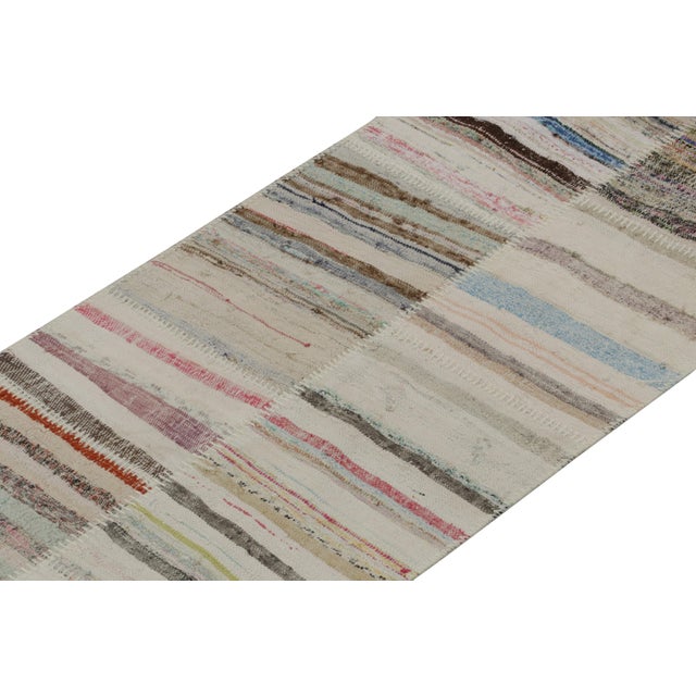 Rug & Kilim’s Patchwork Kilim Extra-Long Runner in Polychromatic ...