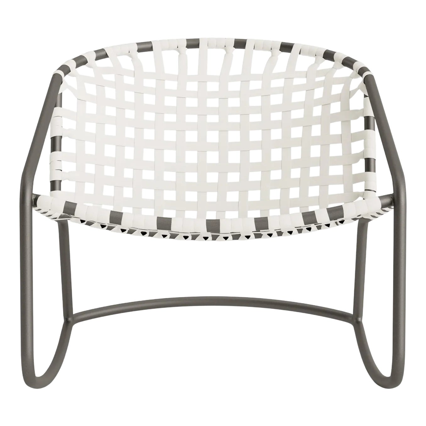 Brown Jordan Kantan Aluminum Vinyl Motion Lounge Chair, Mica frame with ...