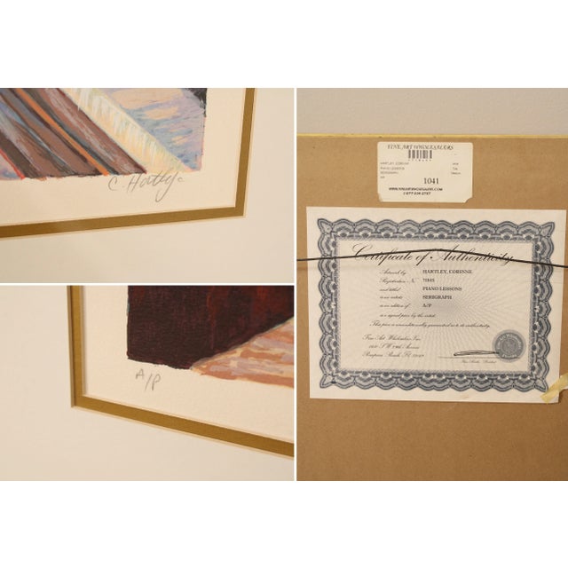 Corinne Hartley 'Piano Lessons' Artist Proof Serigraph | Chairish