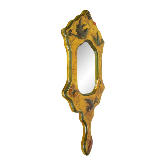 Vintage Folk Art Painted Relief Bird Ladybug Butterflies Vanity Wall ...