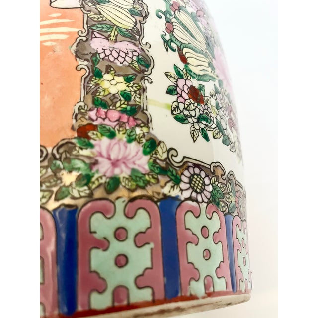 Vintage Chinoiserie Ginger Jar – Hand-Painted With Figures & Florals ...