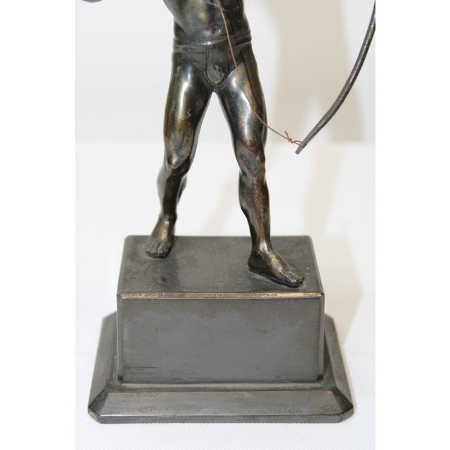 Bronze Roman Archer Sculpture | Chairish