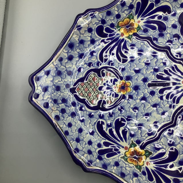 Large Talavera Oval Hand Painted Serving Platter Made in Puebla Mexico ...
