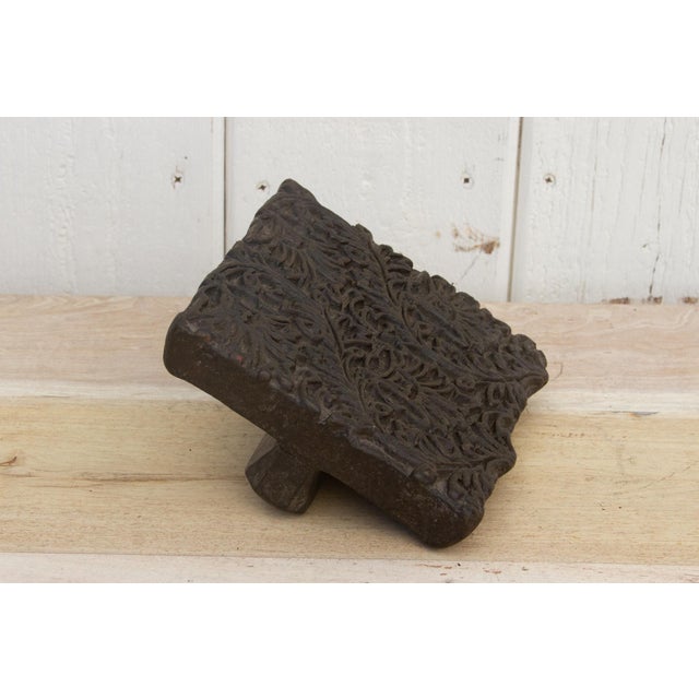 Tulip Vintage Wooden Printing Block | Chairish