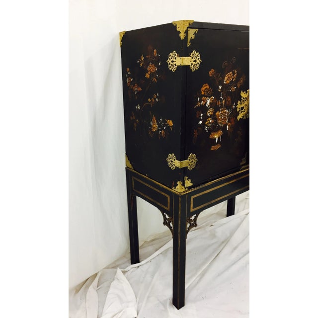 Antique Chinoiserie Chest on Stand | Chairish